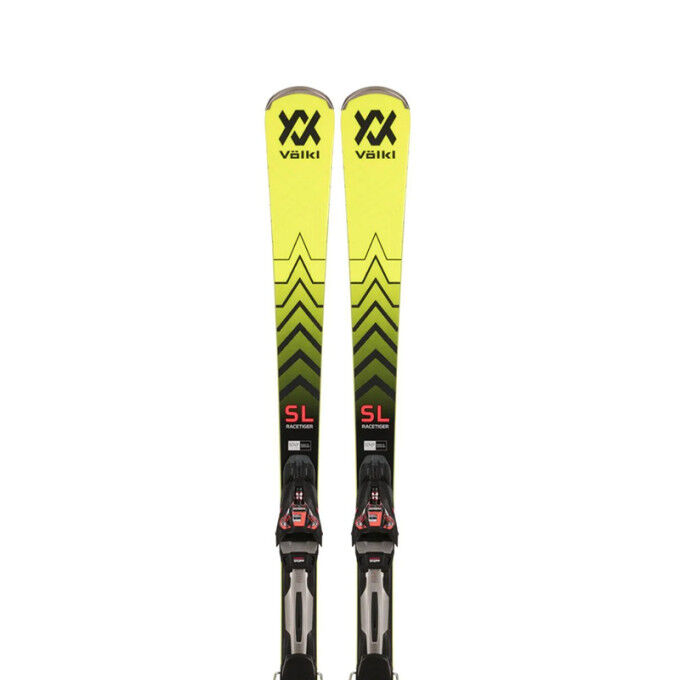 Les skis Völkl Racetiger SL + fixations RMotion 12 GW black/red
