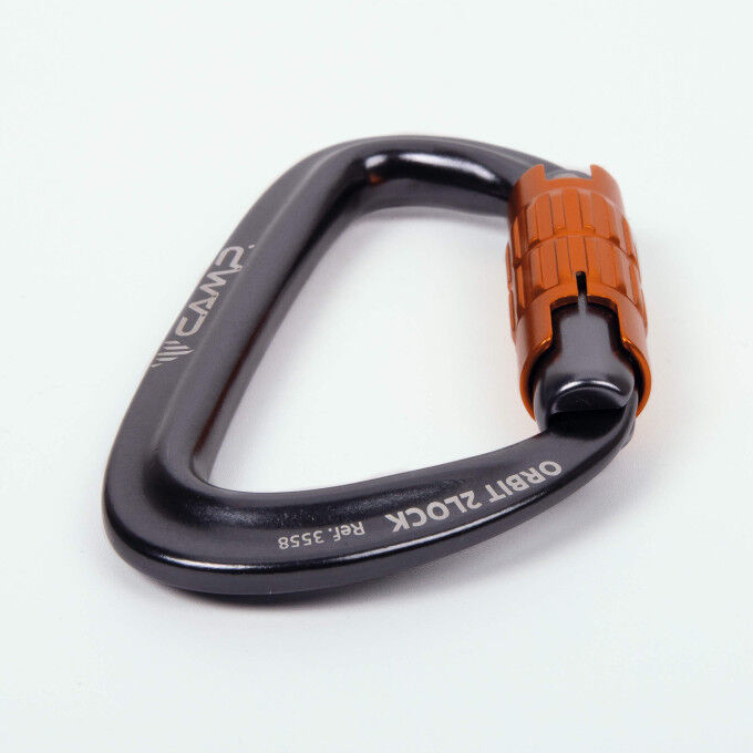 CAMP: ORBIT 2LOCK carabiners - GUN METAL