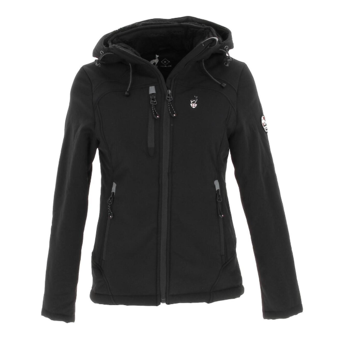 Veste softshell Brett homme black – coupe‑vent et respirante
