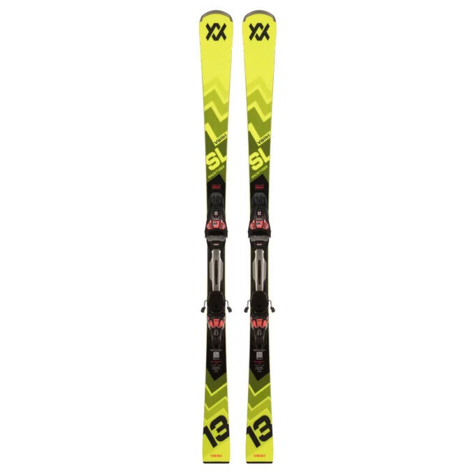 Pack skis Völkl Racetiger SL + VMOTION 12 GW Red | Performance piste