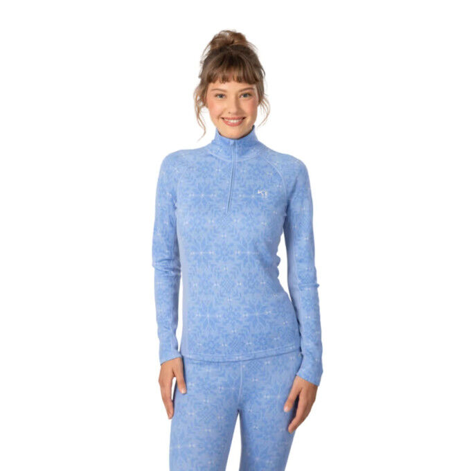 Kari Traa Edith Half Zip Femme : confort et technicité en laine Mérinos