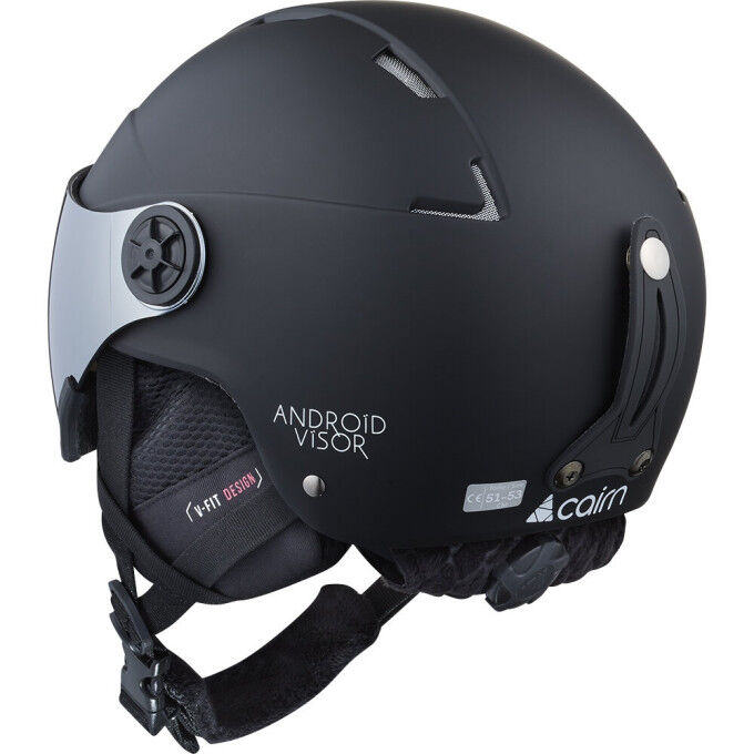 ANDROID VISOR J MAT BLACK children's visor ski helmet - Speck-Sports