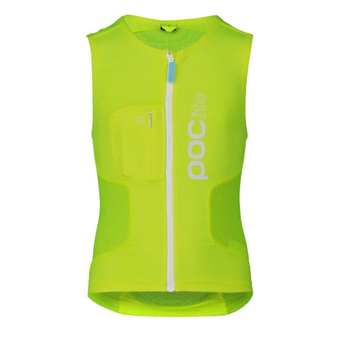 Children's sleeveless jacket Poc POCITO VPD AIR VEST Yellow/Green Fluo