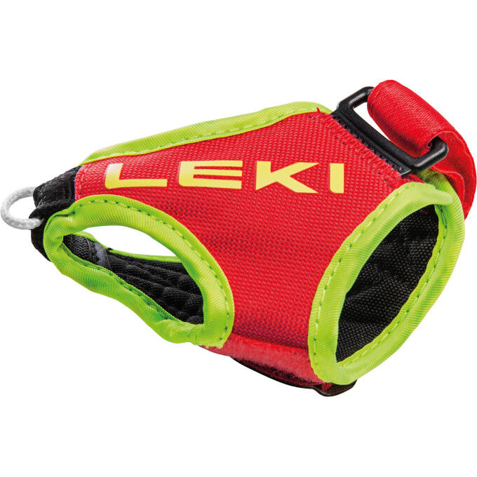 Unisex strap Leki SHARK FRAME STRAP Bright Red/Neon Yellow