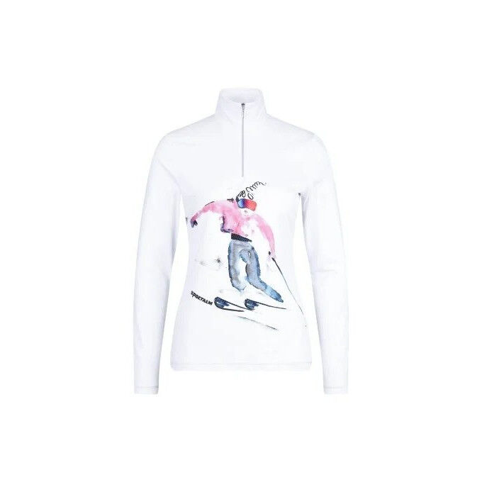 Women's ski top Sportalm ABBY FIRST LAYER Optical White