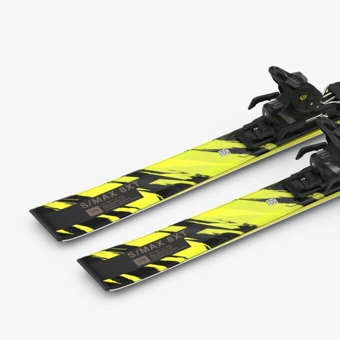 Pack skis Salomon E S/MAX 8 XT + fixations M11 GW Black/Driftwood/Safety Yellow