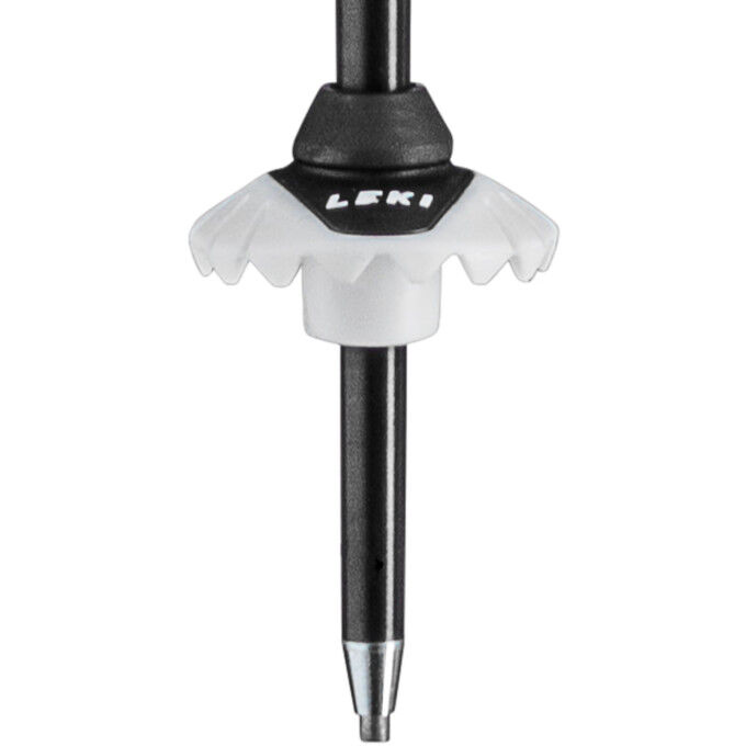 Leki HOT SHOT S Eloxal Black/Anodized Grey/Bright Red ski poles